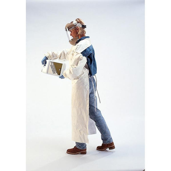 Tychem SL Saranex Coated Tyvek Sleeved Apron – Compliance Safety